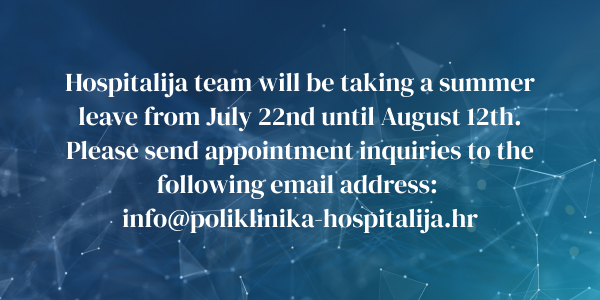 Summer working hours – Poliklinika za neurologiju Hospitalija